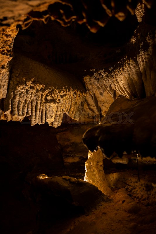 Abstract stone cave background. Rock ... | Stock image | Colourbox