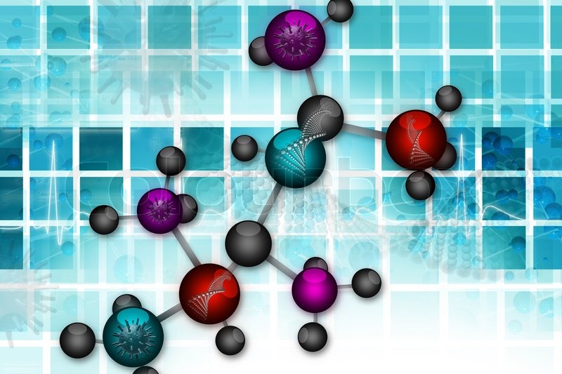 Molecular background | Stock Photo | Colourbox