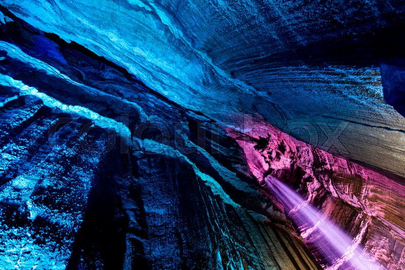 Abstract stone cave background. Rock ... | Stock image | Colourbox