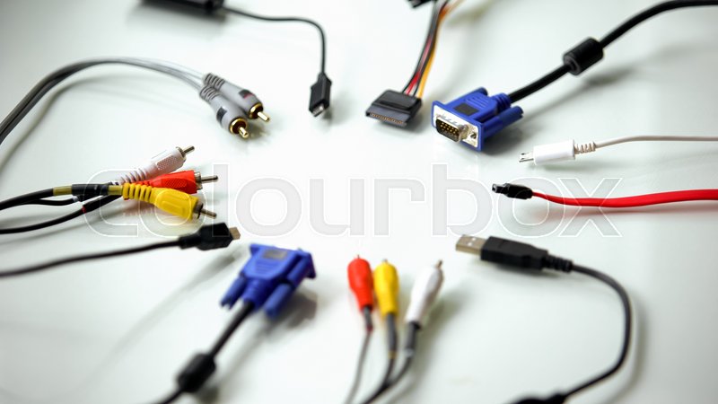 Different types of wire connectors for ... | Stock image | Colourbox