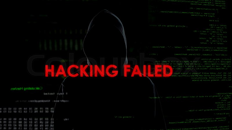 Hacking Failed Unsuccessful Attempt To Stock Image Colourbox