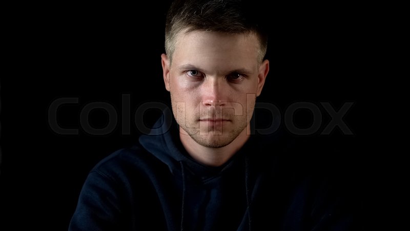 Serious male looking into camera, ... | Stock image | Colourbox