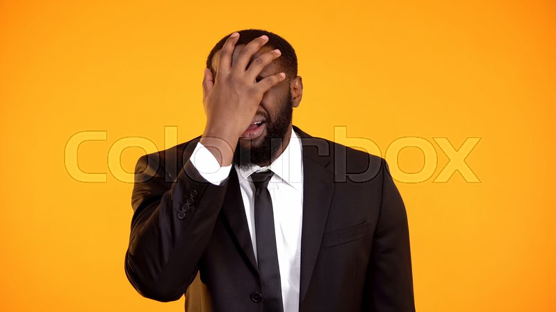 Disappointed Black Man