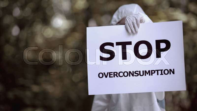 Stop overconsumption sign eco ... | Stock image | Colourbox
