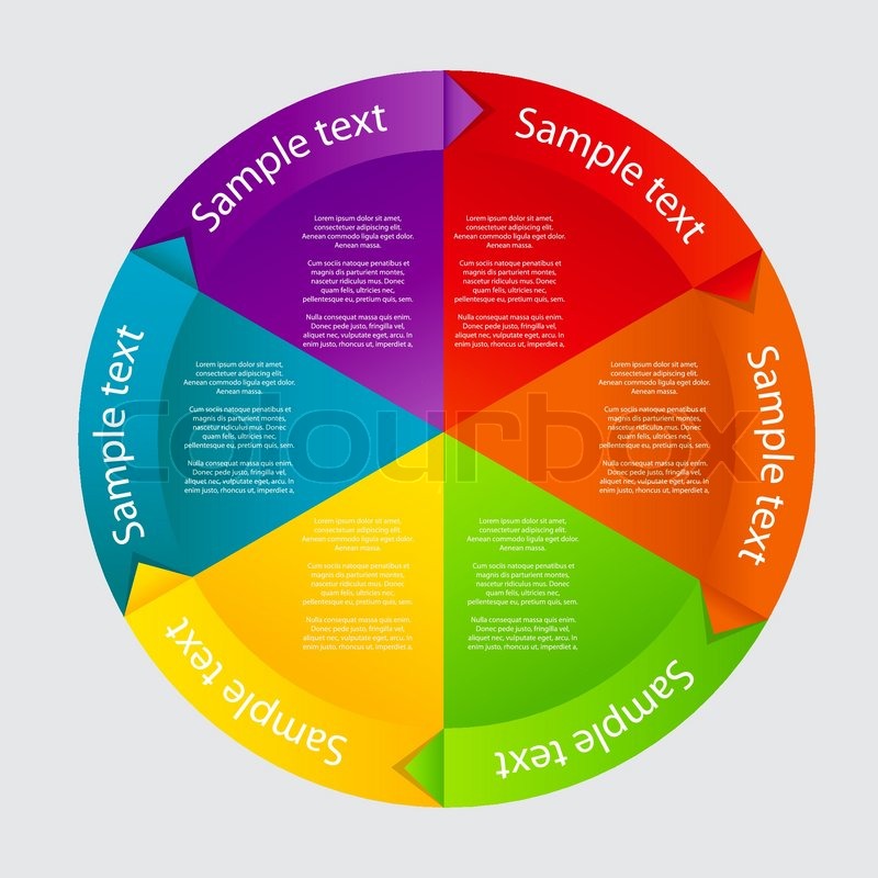 Concept of colorful circular banners ... | Stock vector | Colourbox