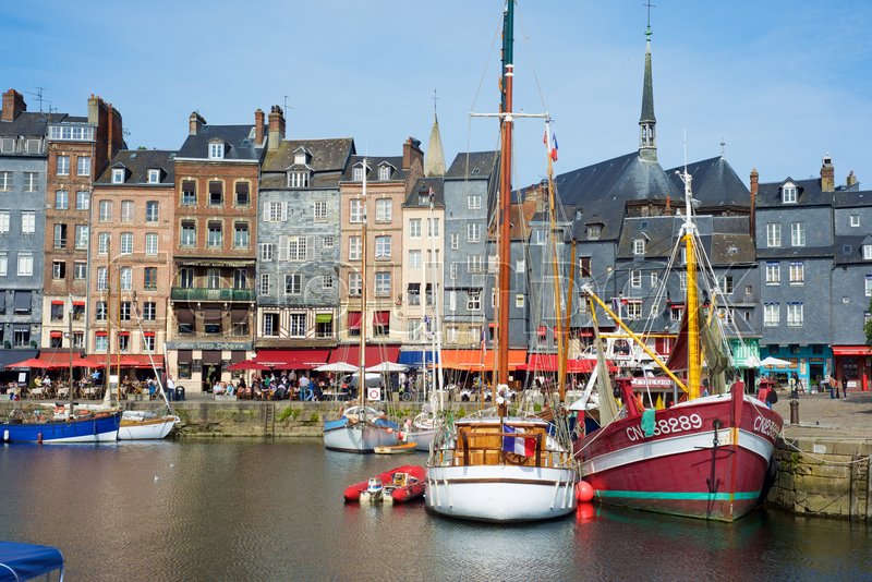 Honfleur, France - August 24, 2014: ... | Stock image | Colourbox