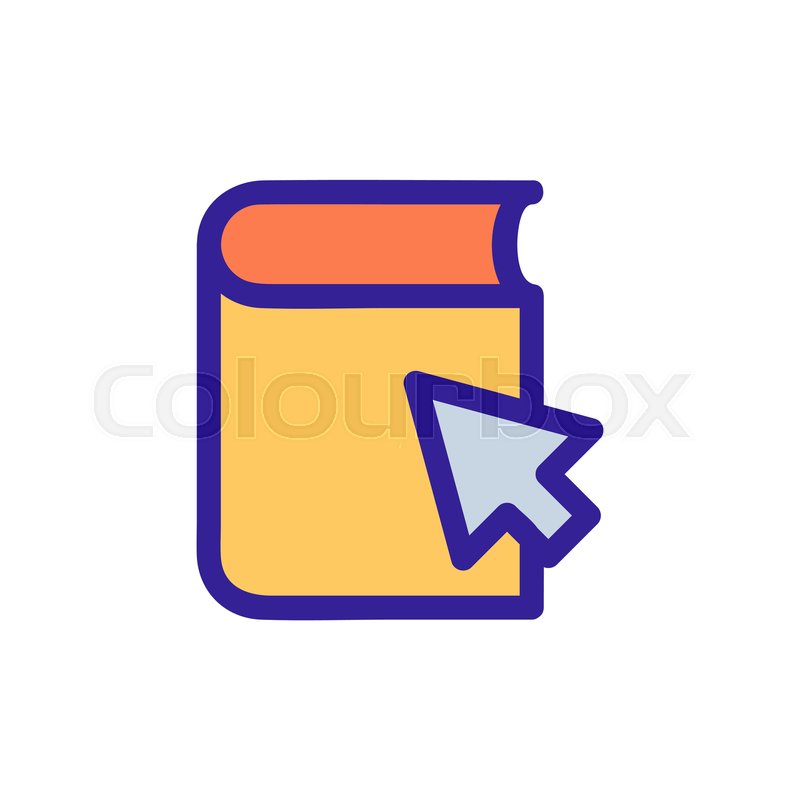 Book on the desktop icon vector. A ... | Stock vector | Colourbox
