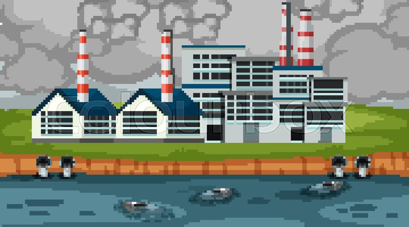 Cartoon Factory Building