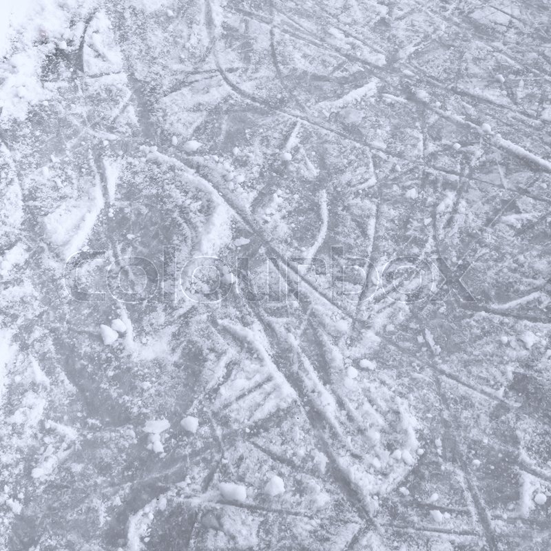 Ice rink floor. Ice background with ... | Stock image | Colourbox