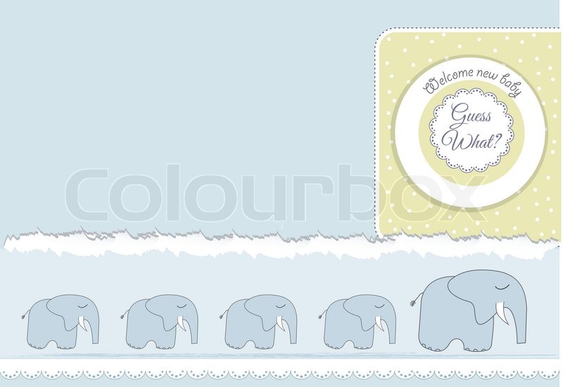 New baby arrived | Stock vector | Colourbox