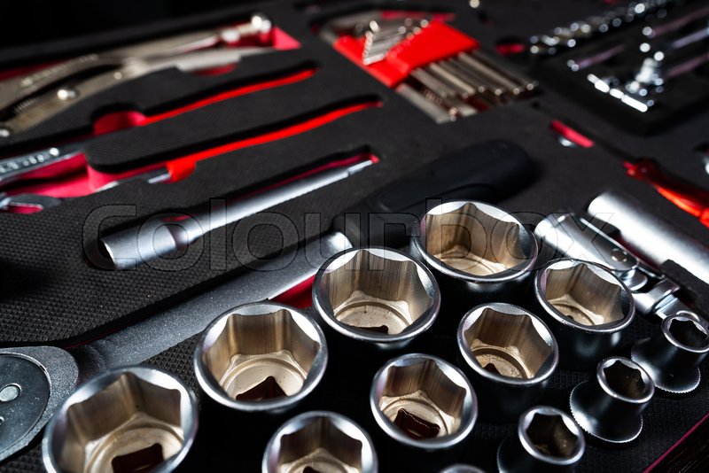 Professional work tools set for ... | Stock image | Colourbox