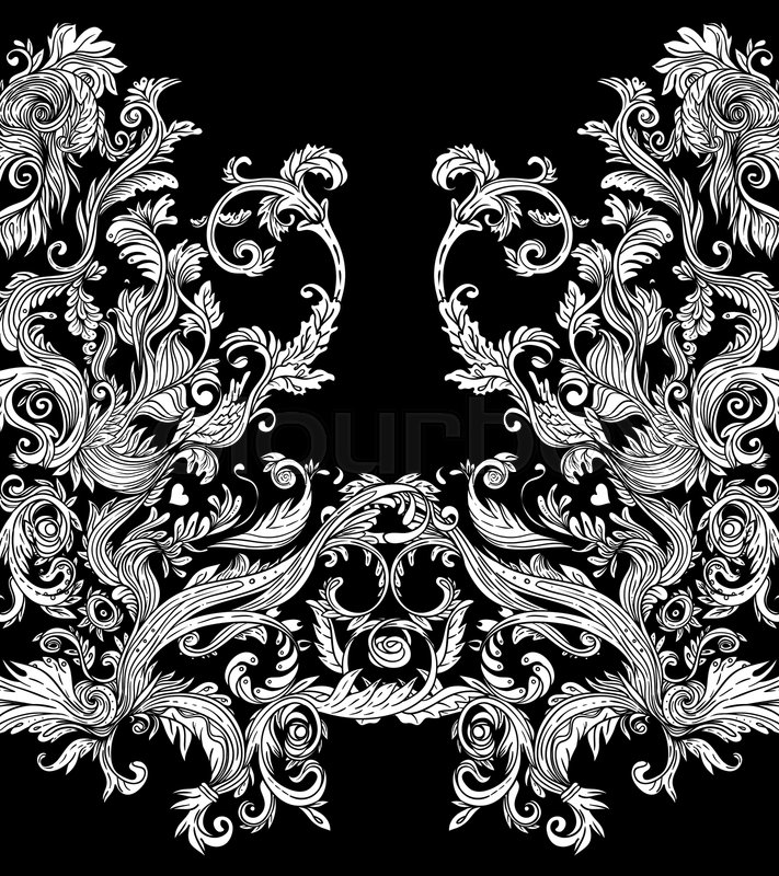 Vintage baroque floral pattern. Ornate ... | Stock vector | Colourbox