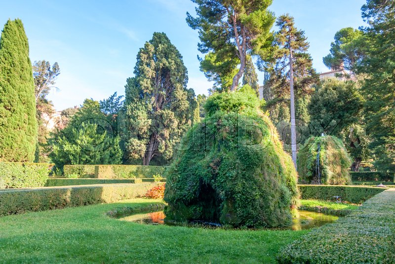 Famous Italian Renaissance garden. ... | Stock image | Colourbox
