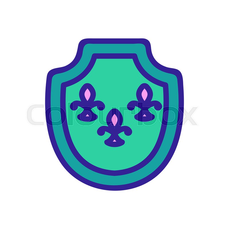 Blazon Icon vector. Thin line sign. ... | Stock vector | Colourbox