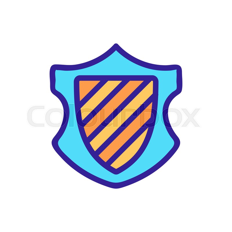 Blazon Icon vector. Thin line sign. ... | Stock vector | Colourbox