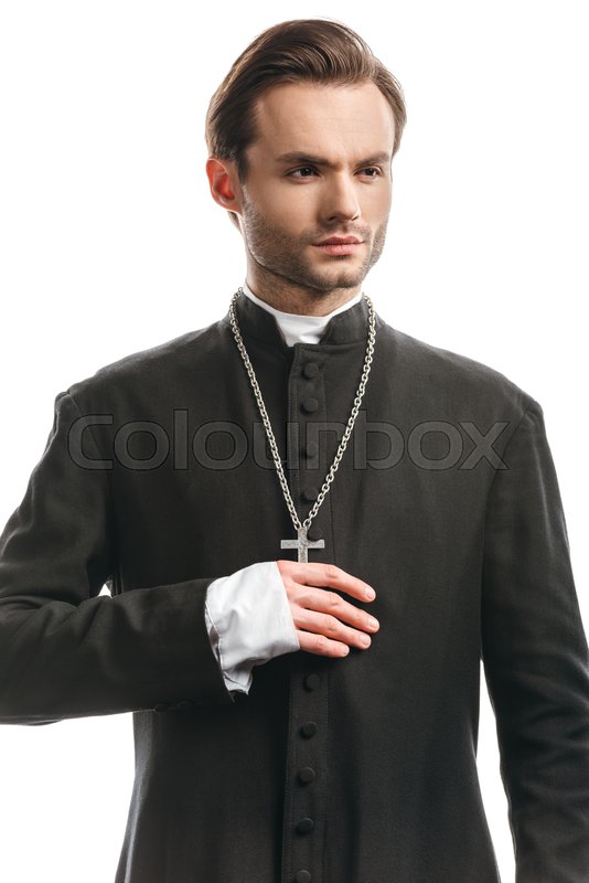 White And Black Catholic Priest