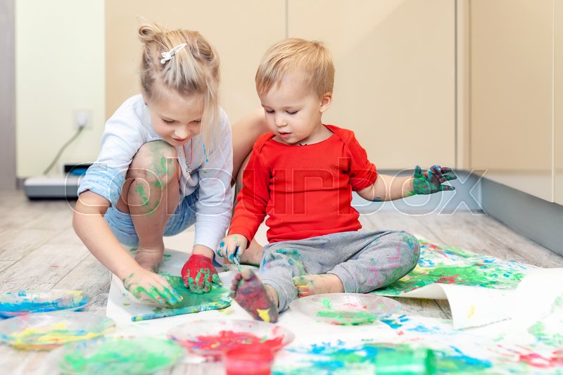 Messy Kids Room Drawing