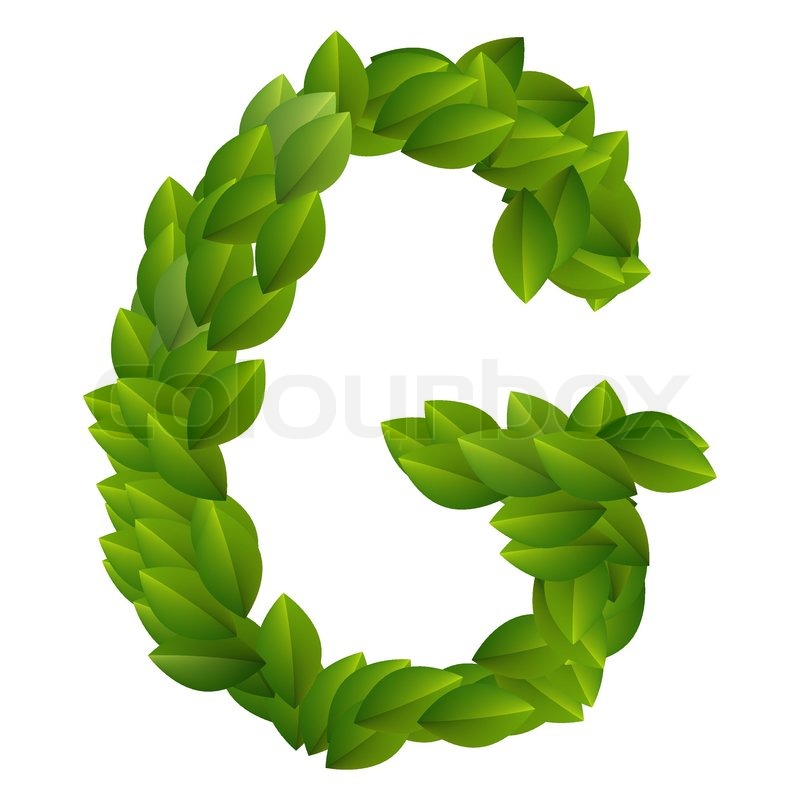 The Letter G In Green