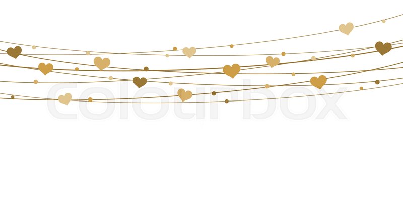 EPS 10 vector file showing hearts on ... | Stock vector | Colourbox