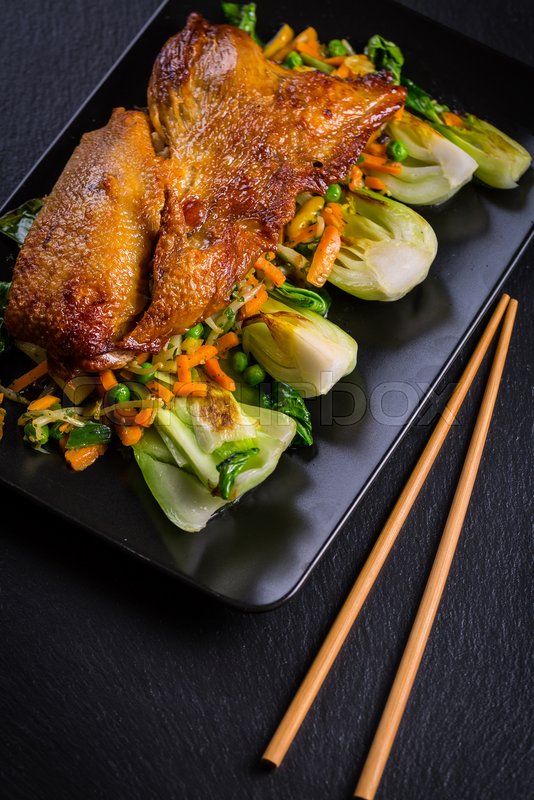 Delicious Peking duck breast with pak ... | Stock image | Colourbox