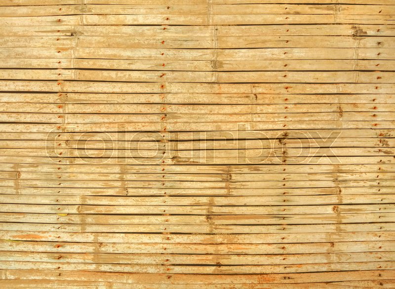 Row of brown bamboo texture and ... | Stock image | Colourbox