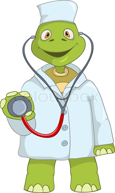 Funny Turtle Doctor | Stock vector | Colourbox