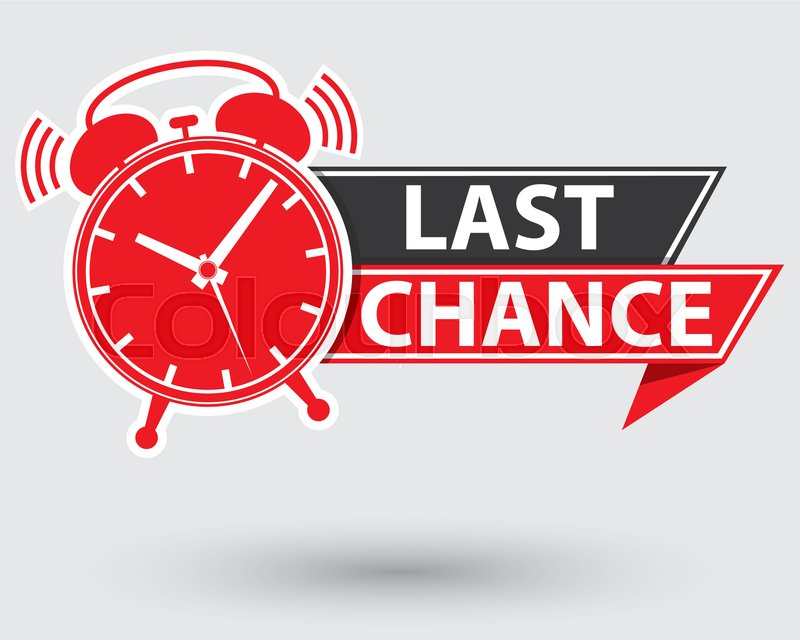 Last chance red label, last chance ... | Stock vector | Colourbox