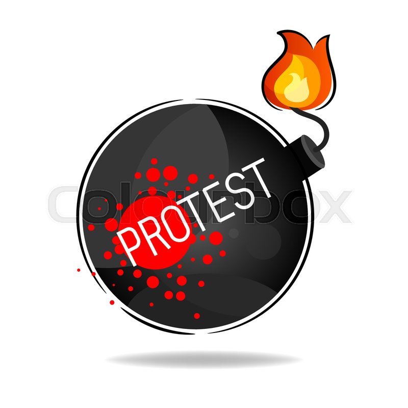 Protest Logo Vector Illustration ... | Stock vector | Colourbox