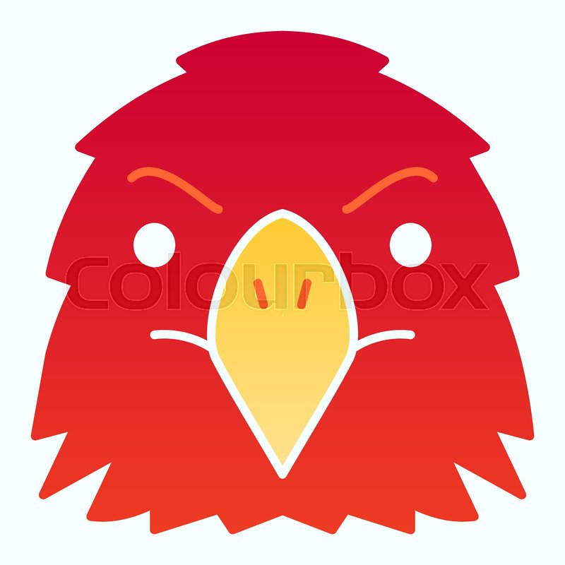 Cartoon Red Birds Falcons