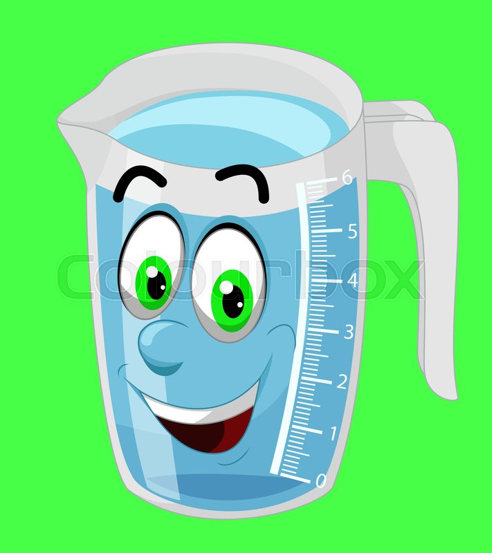 Water In a Bottle Cartoon for your ... | Stock vector | Colourbox