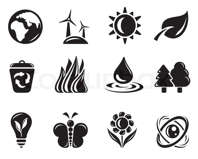 Umwelt-Icon-set | Stock-Vektor | Colourbox
