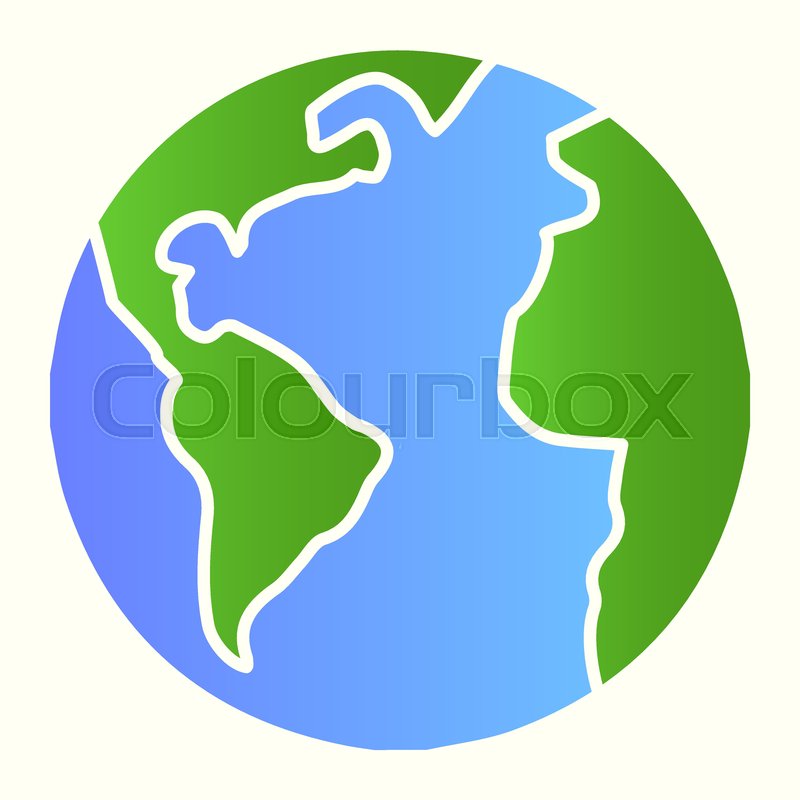 Earth Continents Outline