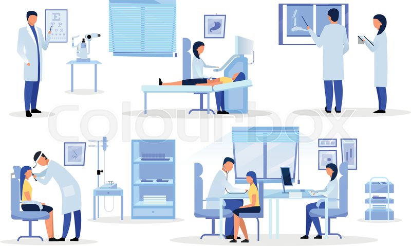 Doctors, general practitioners, ... | Stock vector | Colourbox