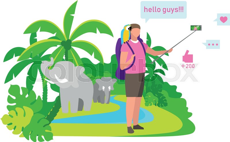 Tour Guide Cartoon Character