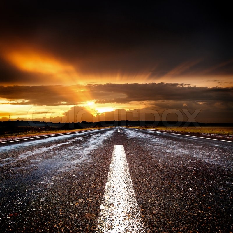 Along the road | Stock image | Colourbox