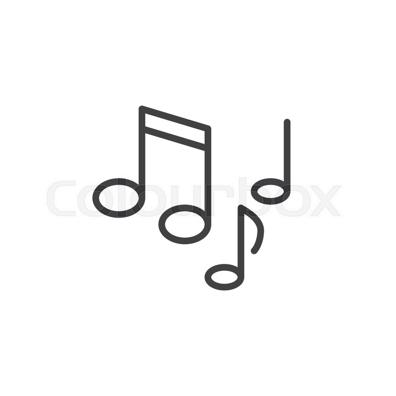 Music Notes Outline