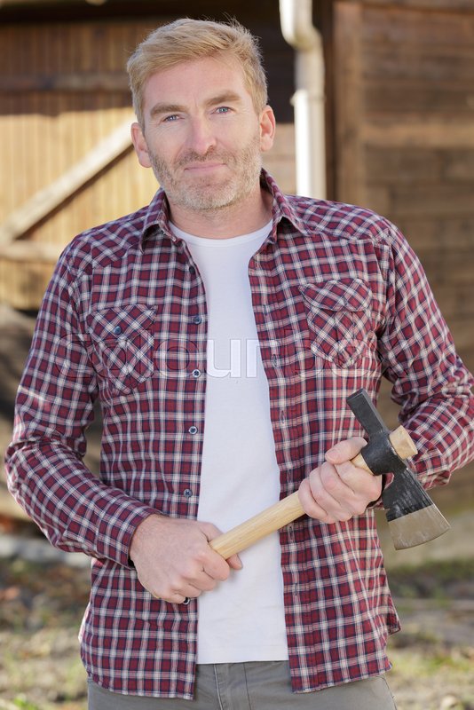 Portrait of a male lumberjack | Stock image | Colourbox