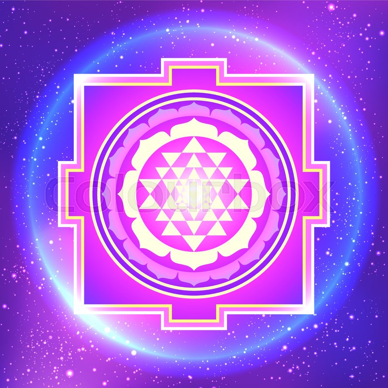 The Sri Yantra or Sri Chakra, form of ... | Stock vector | Colourbox