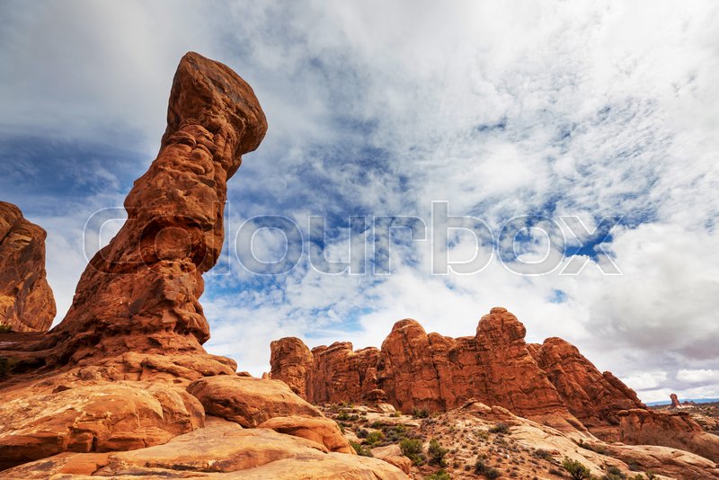 Sandstone formations in Utah, USA. ... | Stock image | Colourbox
