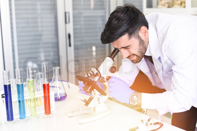 Male Scientists In Lab