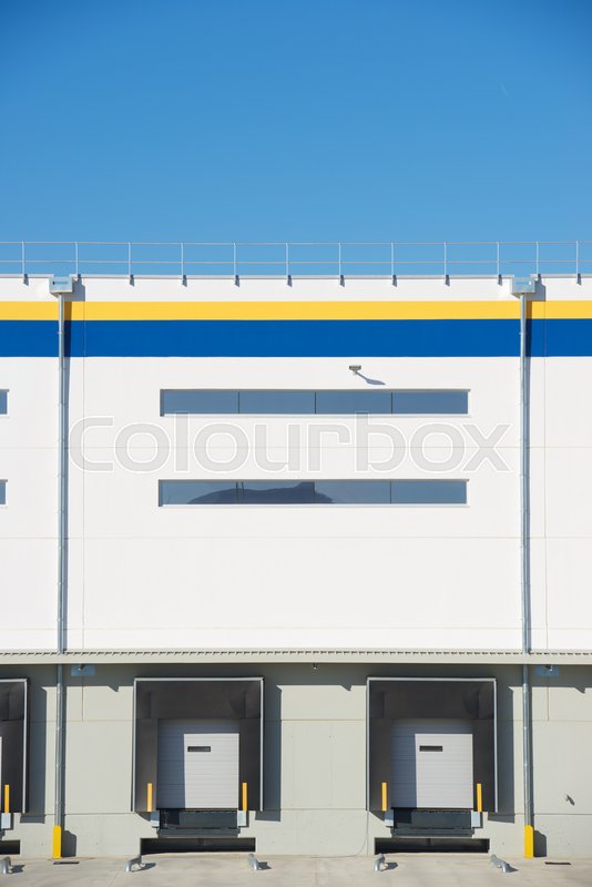View of the cargo area of a logistics ... | Stock image | Colourbox