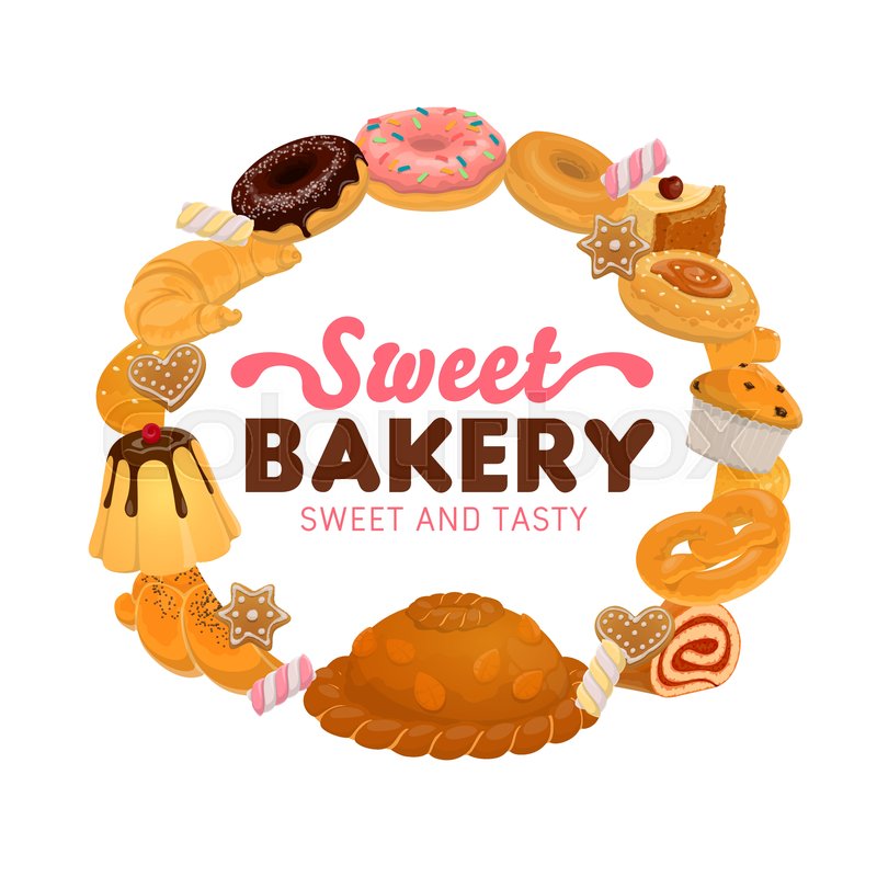 Bakery and pastry sweet desserts ... | Stock vector | Colourbox