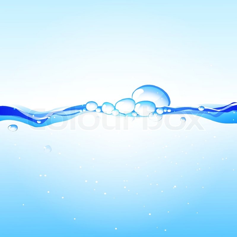 Water background Illustration of a ... | Stock vector | Colourbox