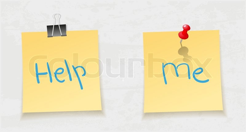 Help me | Stock vector | Colourbox