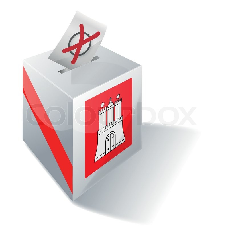 Wahlbox Hamburg | Stock-Vektor | Colourbox