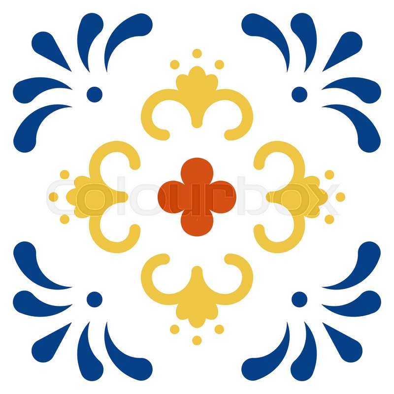 Mexican Tile Vector Pattern
