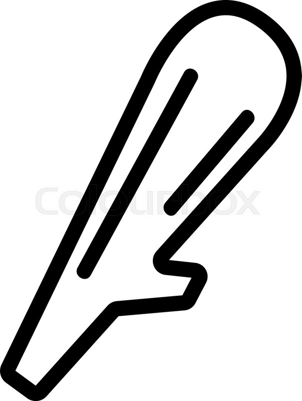 Bit icon vector. Thin line sign. ... | Stock vector | Colourbox