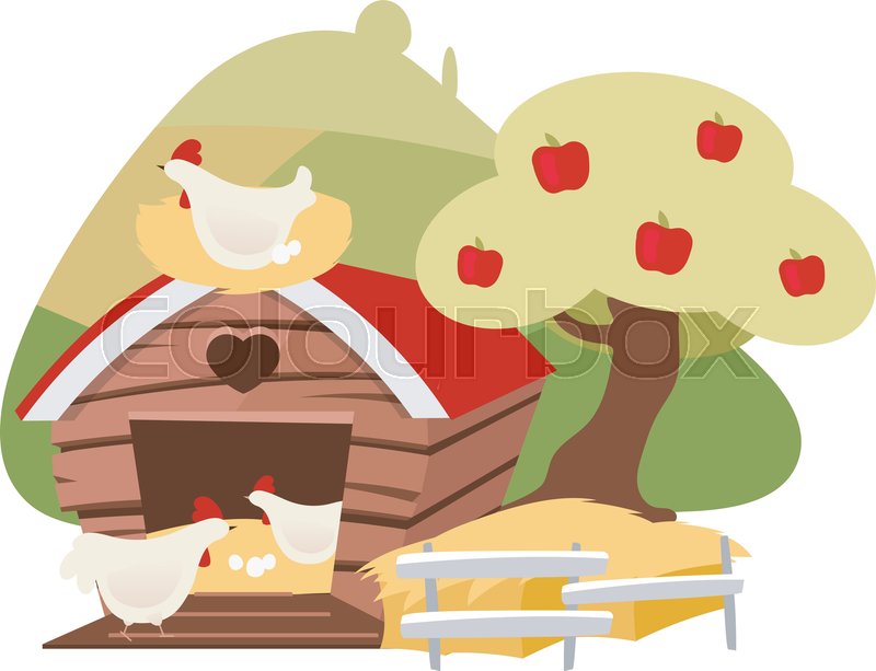 Poultry Farming Clipart Illustrations