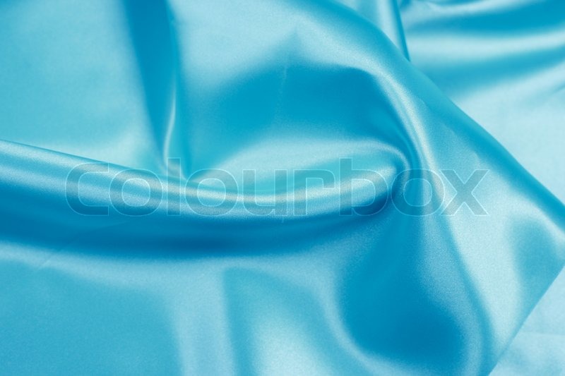 Colorful glossy royal blue silk satin ... | Stock image | Colourbox