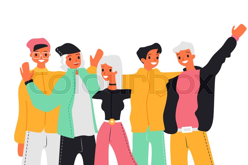 Friends Together Cartoon